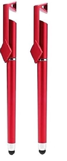 AK Store (Pack of 2) Universal 3-in-1 Ballpoint Pen with Mobile Stand ...