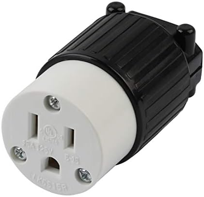 USA 3-Prong Male Nema 5-15R 3 Pole Straight Blade AC Socket (Plug Type ...
