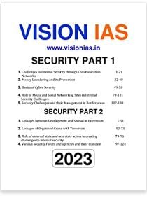 Buy Vision IAS Internal Security General Studies Printed Notes (English ...