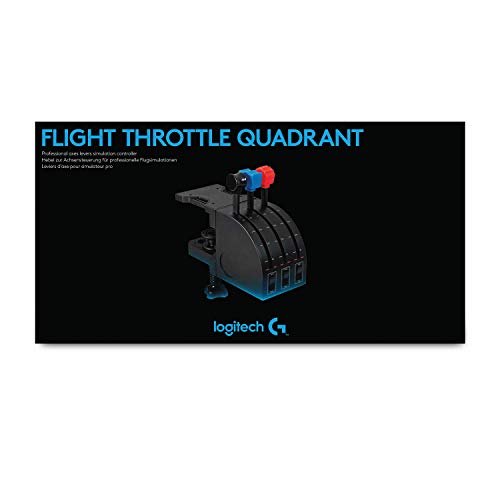 Logitech G Saitek PRO Flight Throttle Quadrant - Zwart - Hubtwente