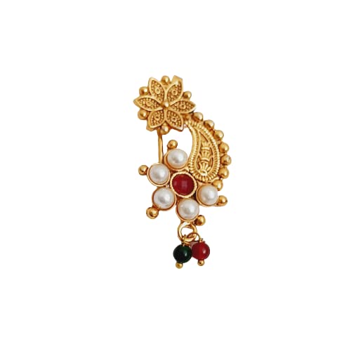 Buy Yash Jewels Emporium Traditional Marathi nathani Natni Oxidized ...