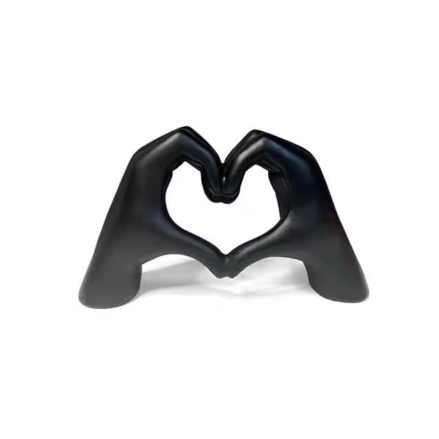 Amazon.com: FANTESTICRYAN Small Heart Hands Statues Gold Hand Love ...