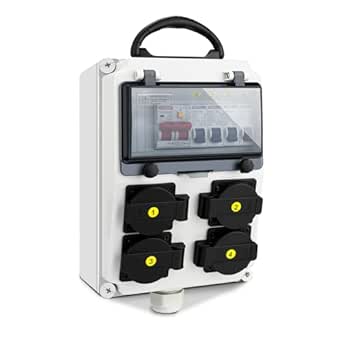 Power Distribution Box, 110V High Current Wall Mount Electrical Box ...