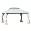 Outsunny Outdoor Garden Gazebo 4 x 3 m Barnum Double Roof Party Tent ...