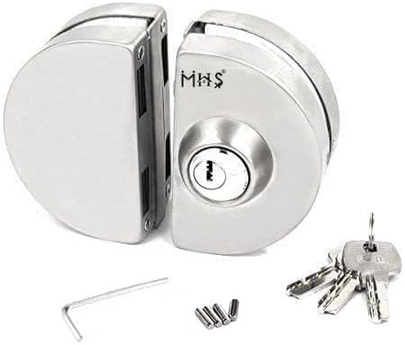 Volo Glass Door Lock | one Side Key, one Side knob, Stainless Steel ...