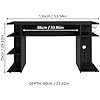 Amazon.com: Madesa Large Modern Gaming Computer Desk 53 Inch with 5 ...