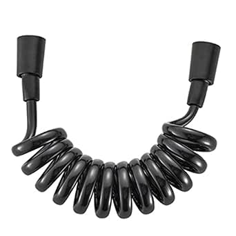 Amazon.com: 85LA Retractable Spring Hose Flexible Shower Hose Black ...