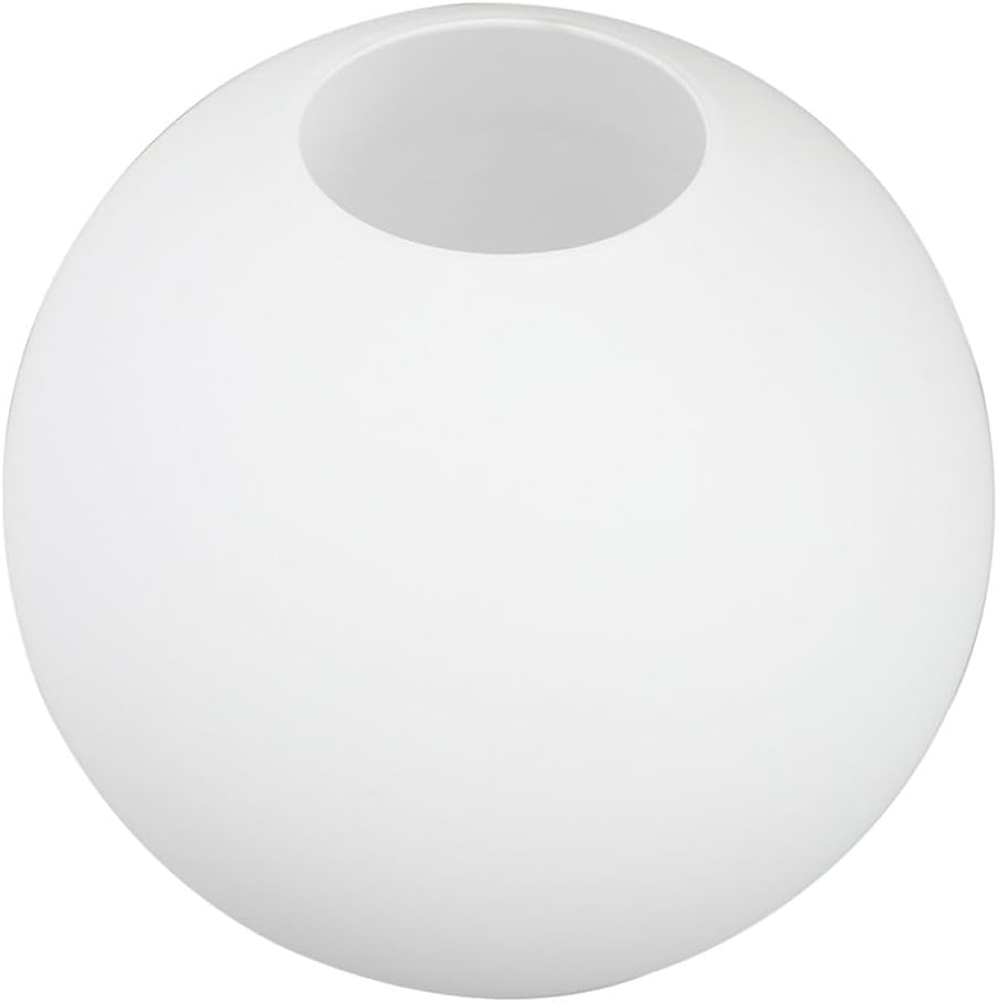 Beaupretty Frosted White Glass Globe Lamp Shade Replacement 10cm Glass ...
