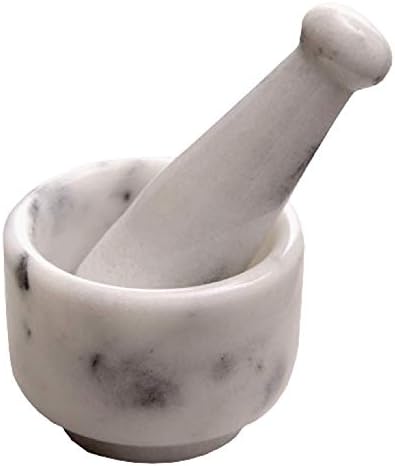 Buy Rathore Handicrafts Panther White Marble Mortar and Pestle set ...