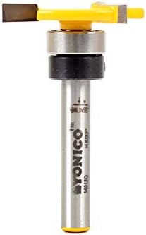 YONICO Top Bearing Slot Cutter Router Bit 5/32-Inch x 3/8-Inch 1/4-Inch ...