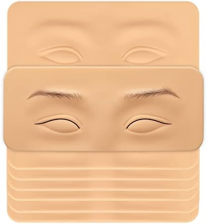 Amazon.com: HOTWE 5D Facial Tattoo Practice Skin, Silicone Training Fake Head for Eyebrow ...