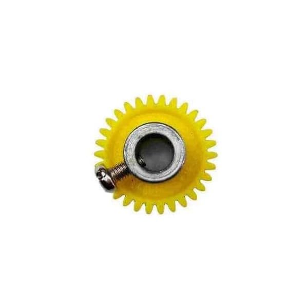 Small Pinion Thin Gear - 6MM Shaft (for Rack and Pinion/Yellow) : Amazon.in