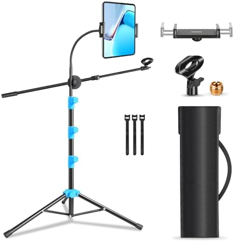 Amazon.com: PPH-Sisy Boom Mic stand ，6 in 1 Microphone Stand Floor with ...