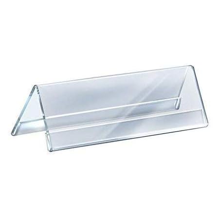 Acrylic V Shaped 2 Sided Table Desktop Sign Display Stand Name Plate ...