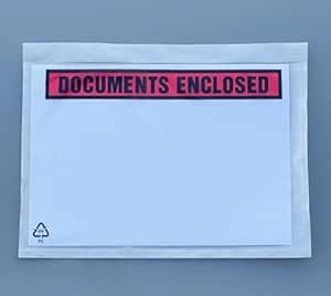 A5 Printed Document Enclosed Self Adhesive Labels/Pouches/Wallets ...