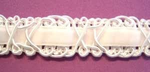 Amazon.com: Velvet Ribbon Scroll Gimp Trim White 8 Yds