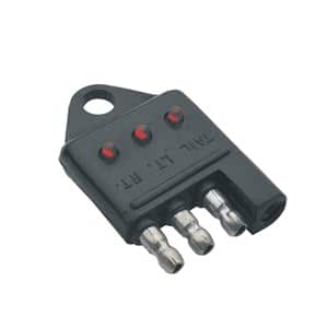 Hopkins 4-Pin Flat Circuit Tester with LED Indicators and Plug Mount ...