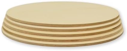 Amazon.com: 10 Pack Blank Unfinished Round Wood Signs for Crafts 2mm ...