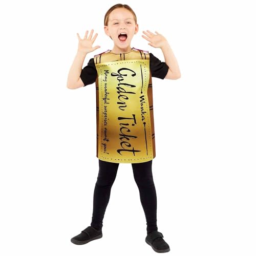 Amscan 9916196 – Officially Licensed Roald Dahl Golden Ticket Wonka Bar ...