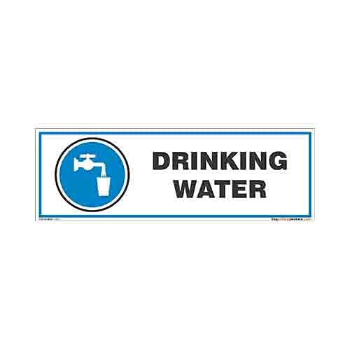 buysafetyposters.com - Drinking Water Display Sign In English - PVC ...