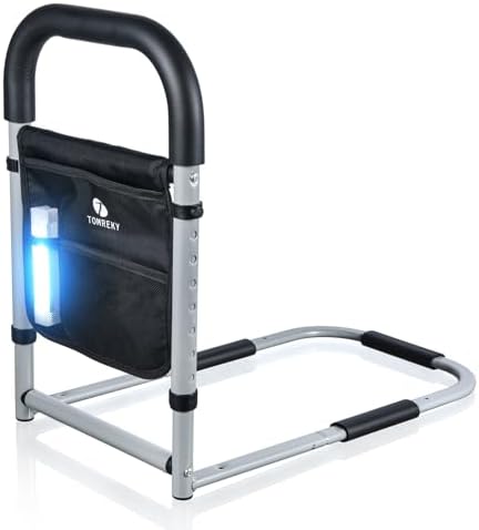 Bed Rails for Elderly Adults Assist Safety with Motion Light for ...