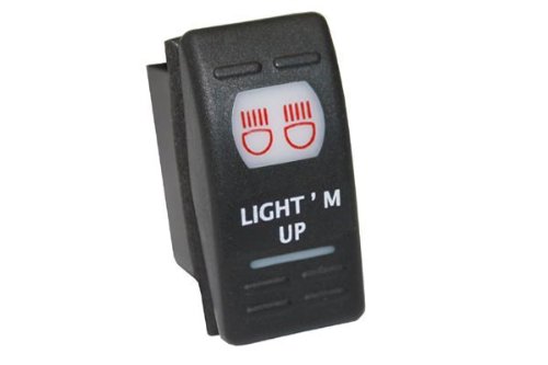 Amazon.com: Rocker Switch Light M Up Symbol (Red) : Automotive