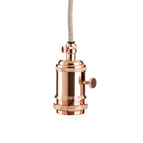 Suspension lamp, Assembled Pendant, lamp Holder E27 in Shiny Copper ...