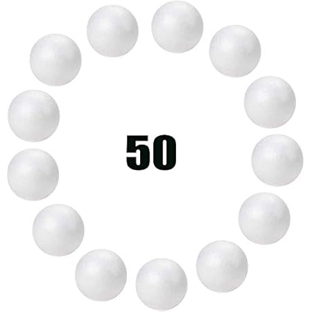 Amazon.com: Juvale 100 Pack 1 Inch Mini Foam Balls for Crafts, Smooth ...