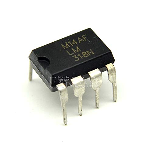 Phoncoo 10PCS LM318N DIP8 Operational Amplifier IC, Black, DIP, Digital ...