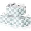 Amazon.com: Boao 3 Pcs Checkered Basket Checkered Storage Bin with ...