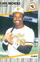 Amazon.com: 1989 Fleer Baseball Card #612 Carl Nichols : Collectibles ...
