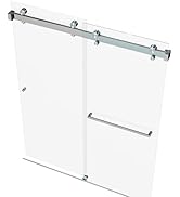 Eurotech Showers VITRA-200 56.5-59" W x 78" H Twinglide Frameless ...