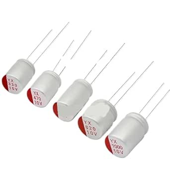 10Pcs Solid Electrolytic Capacitor 6.3V 10V 16V 100UF 150UF 220UF 270UF ...