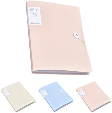 PLUSHCEWT A4 Display Folders Frosted, 30 Pockets Display Book ...