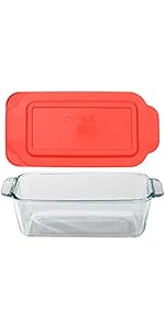 Amazon.com: Pyrex 1.5-Quart Clear Basics Glass Loaf Pan (Set of 2 ...
