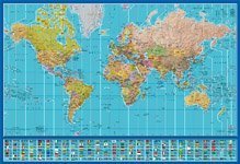 World Time Zones with Flags: Amazon.com: Books