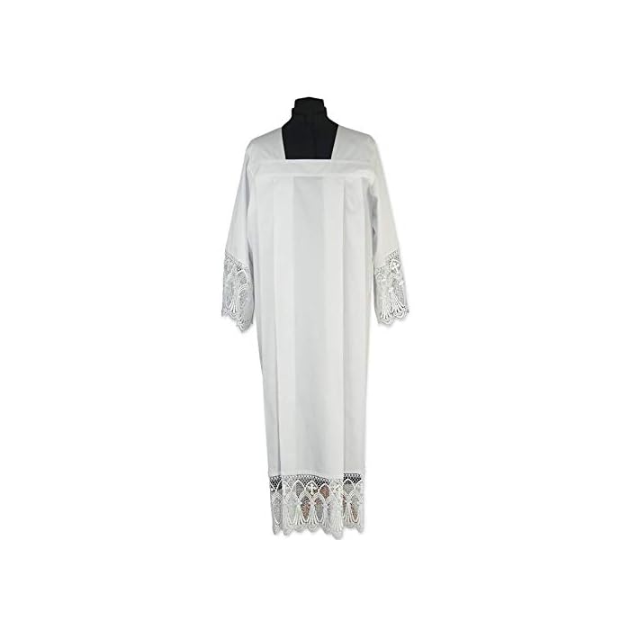 Buy Traditional Priest Alb with pleats, White Alb, Albs for Priest ...