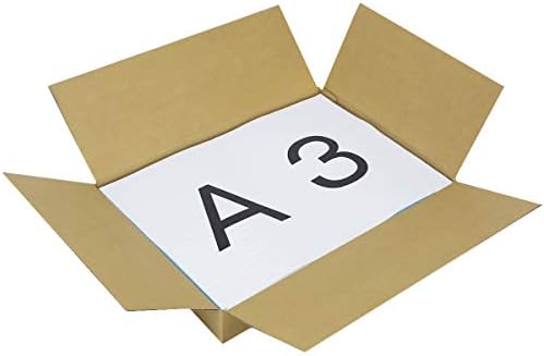 Amazon.co.jp: アースダンボール ダンボール 80サイズ 薄型 A3 深さ53mm 10枚セット 段ボール 80 浅型 梱包 ...