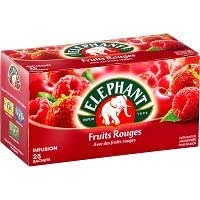 Amazon.com : Elephant Infusion Fruits Rouges 25 Sachets 32.5g : Grocery ...