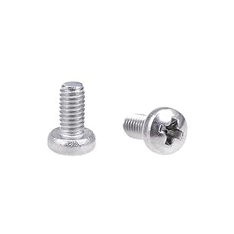 uxcell M3x6mm Machine Screws Pan Phillips Cross Head Screw 304 Stainless Steel Fasteners Bolts ...