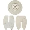 Amazon.com: Creative Co-Op Marble Kitchen Pedestal with Interlocking ...