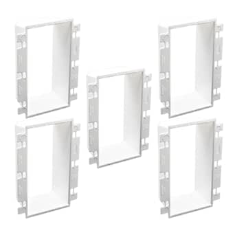 3 Gang Electrical Power Outlet Box Extender, Heavy Duty Plastic Three ...