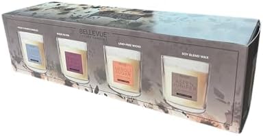 Amazon.com: Generic Bellevue Luxury Candles, Four 11OZ Fragranced ...