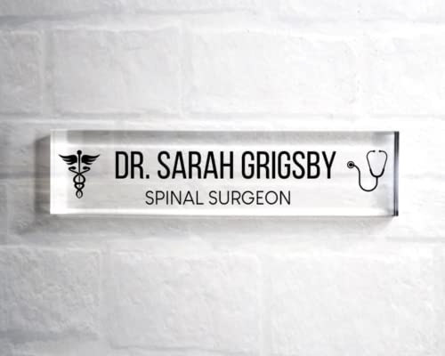 Amazon.com: Personalized Medical career Name Plaque, Nursing Doctor ...