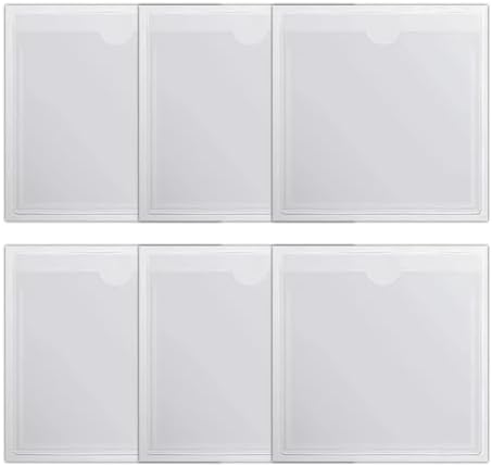 Erismithh Car Permit Holder 6pcs Transparent Windscreen Card Holder ...