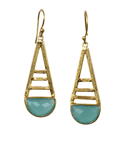 Amazon.com: Veracity Jewelry Half Moon March Birthstone Gold Filled ...