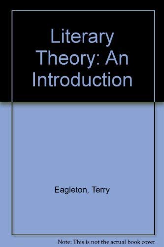 Literary Theory: An Introduction : Eagleton, Terry: Amazon.de: Bücher