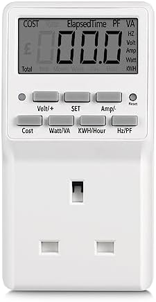 UK Plug Power Meter AC 230V~250V 13A Max UK Switch Energy Plug Energy ...