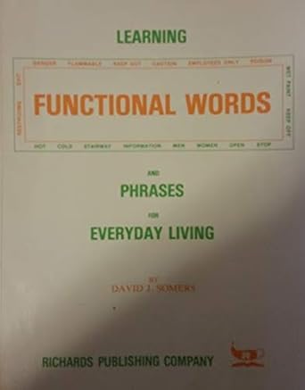 Learning Functional Words and Phrases for Everyday Living (Books I&II ...