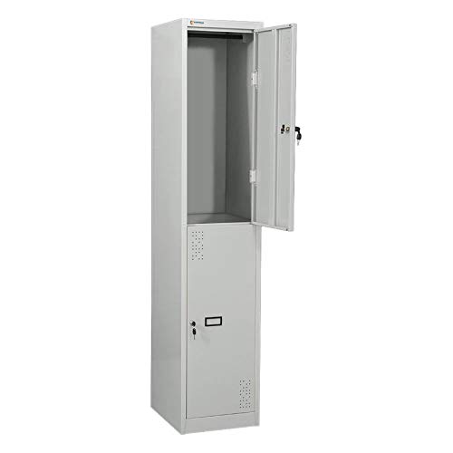 KOMPRESS Locker Cabinet 2 Door 1 Column with One Hanging Rod and Shelf ...